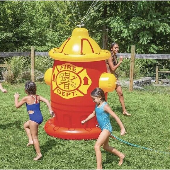 Games | Bigmouth Inc Giant Inflatable Fire Hydrant Backyard Water ...